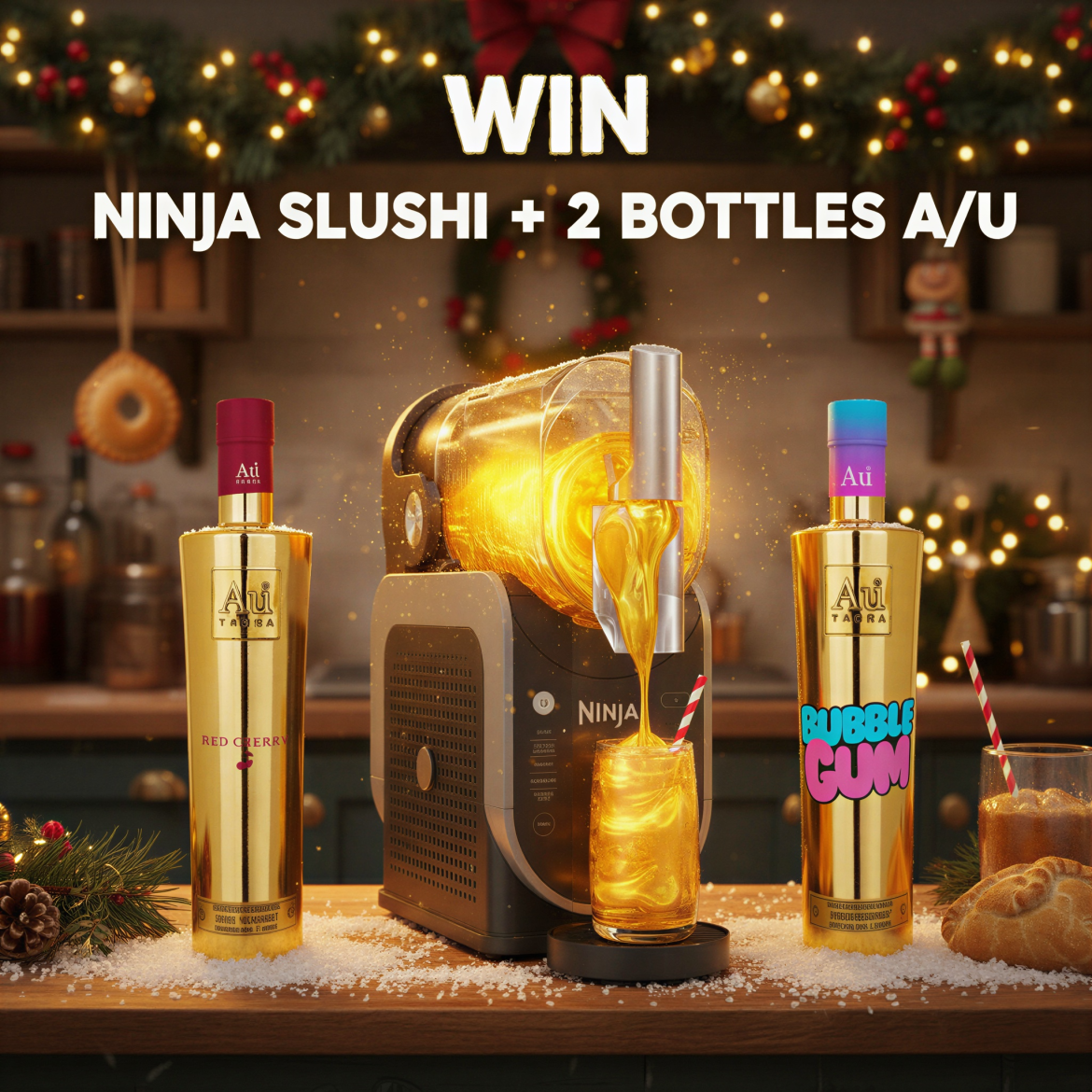 win Ninja Slushi + 2 bottles of a/u – Kernow Raffles Ltd